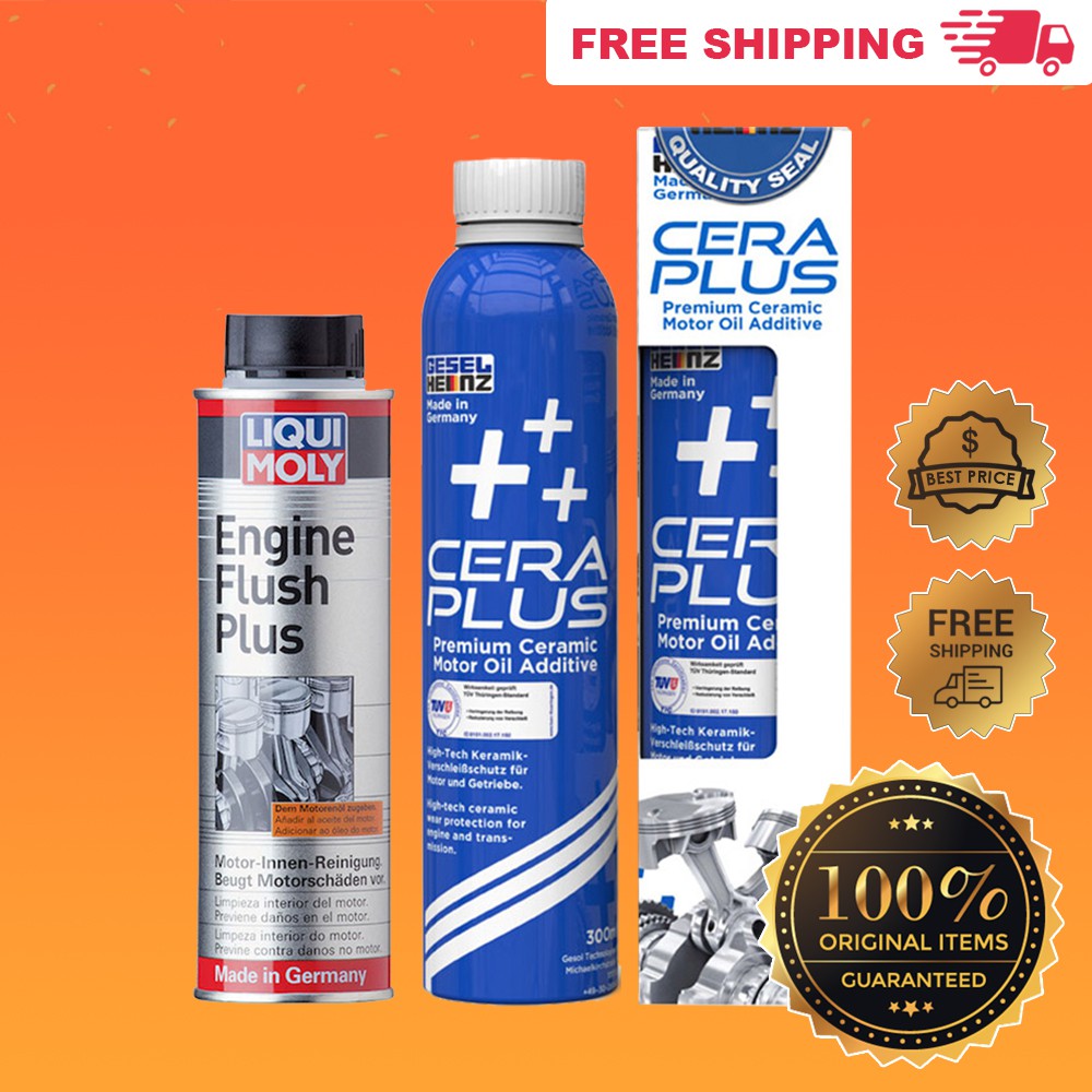 Bundle - Gesel Heinz Ceraplus Ceratec (300ml) + Engine Flush Plus(300ml ...