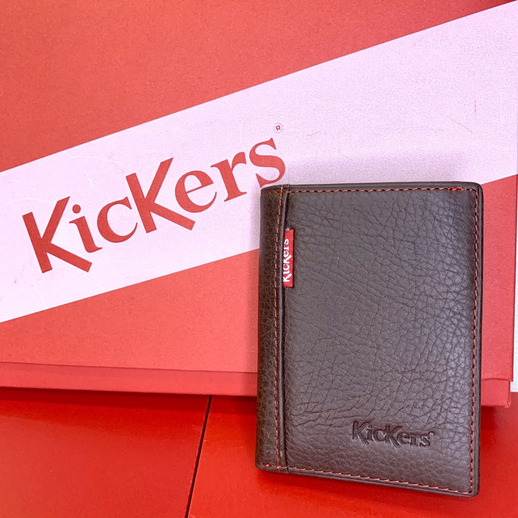 Kickers Card Holder Small Purse Mini Wallet Original Genuine Leather ...