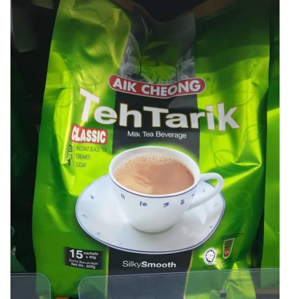 Aik Cheong Teh Tarik 3 in 1 Classic Milk Tea Beverage (15's x 40g ...