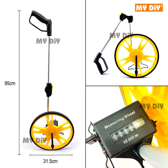 MYDIYHOMEDEPOT - Distance Measuring Analog WHEEL ROLLER 10KM ...