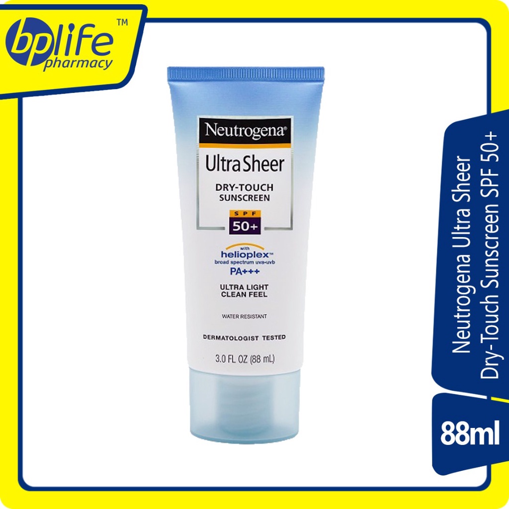 Neutrogena UltraSheer Dry-Touch Sunscreen SPF 50+ PA+++ 88ml | Shopee ...
