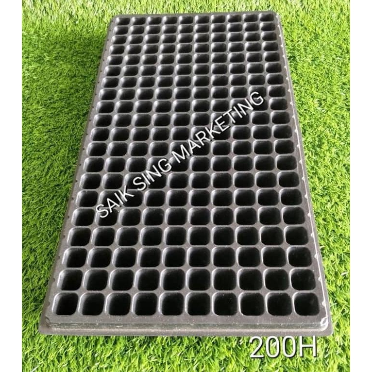 1 pcs 200 Hole Tray Seedling Tray Semaian Plastic Nursery Seed ...