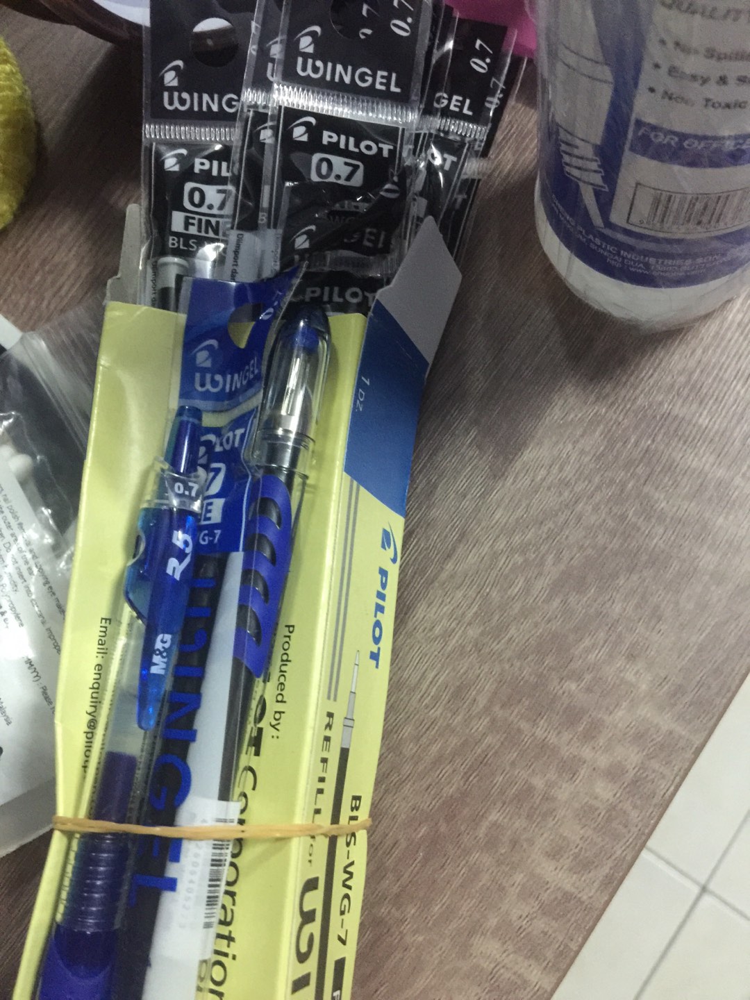 *Original* Pilot Wingel Gel Pen Refill 0.5mm 0.7mm Black Blue Red G1 ...