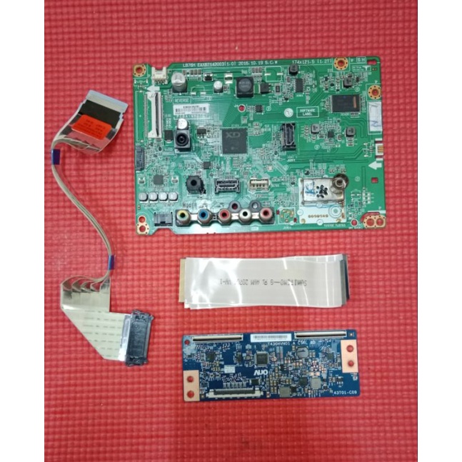 LG 43LJ510T-TA 43lj510t System Board Tcon Lvds Ribbon Main Board Tv sparepart | Shopee Malaysia