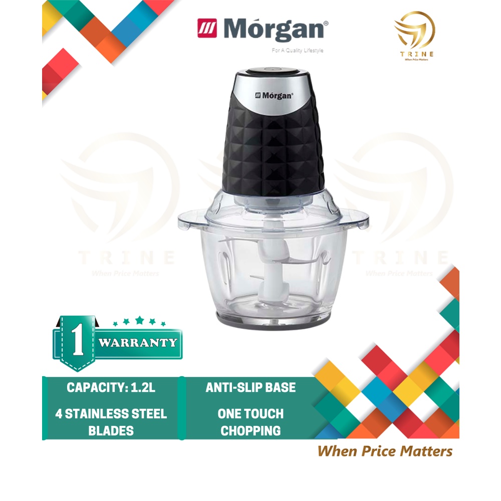 Morgan Kitchen Chopper with Garlic Peeler 300W MCP-30P MCP30P | Shopee ...