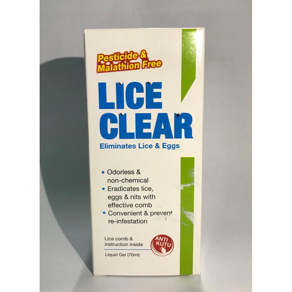 Ubat Kutu Lice Clear 70ml Liquid Gel Exp 6 2021 Shopee Malaysia