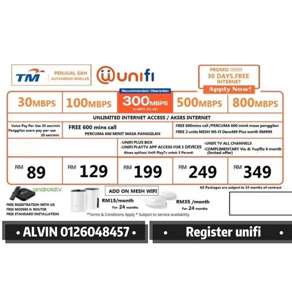 unifi home fibre unlimited internet | Shopee Malaysia
