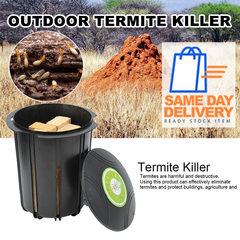 【Ready Stock】Outdoor Termite Killer Trapper White Ant Attracting Box ...