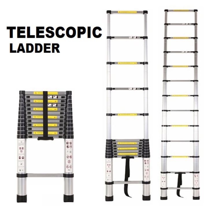 ( LD1 ) 11 Steps 320CM Extendable Foldable Aluminium Telescopic Pole ...