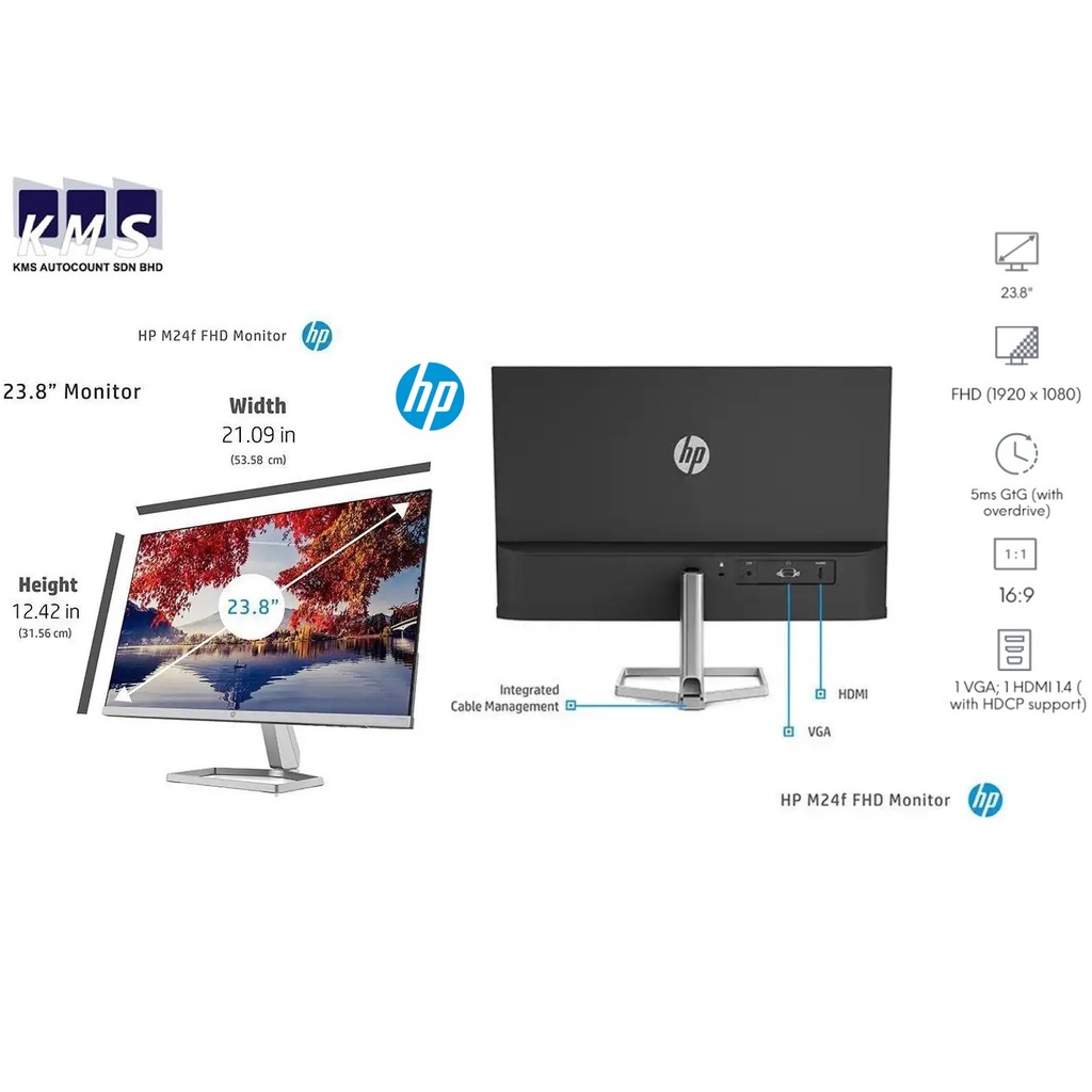 HP Monitor M24f FHD | Shopee Malaysia