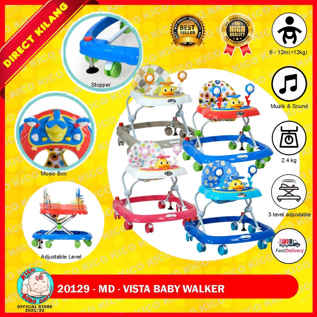 BABY WALKER MY DEAR BABY WALKER 6 TO12 MONTH MAX 12KG KICO STANDARD WALKER 20129 | Shopee Malaysia