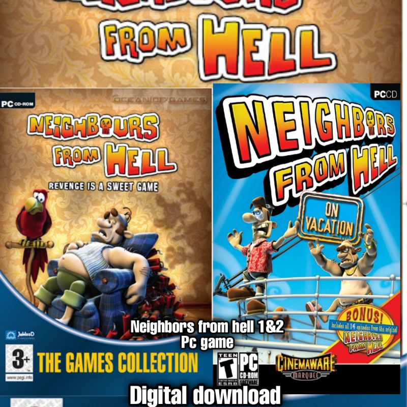 Neighbours From Hell Collection 1 2 Pc Game Digital Download Shopee