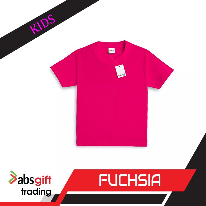RIANS (KIDS) Plain Cotton Round Neck T-Shirt (Short Sleeve) 170gsm (Boy ...