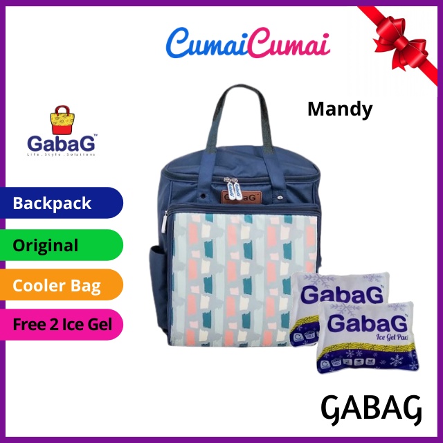 Gabag Mandy Original Backpack Cooler Thermal Bag | Beg Simpan Susu ...