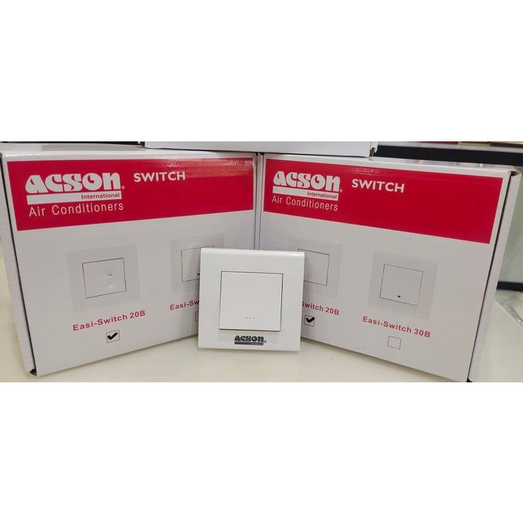 ASW 20B ACSON DOUBLE POLE 20A SWITCH WATER HEATER SWITCH 20A | Shopee Malaysia