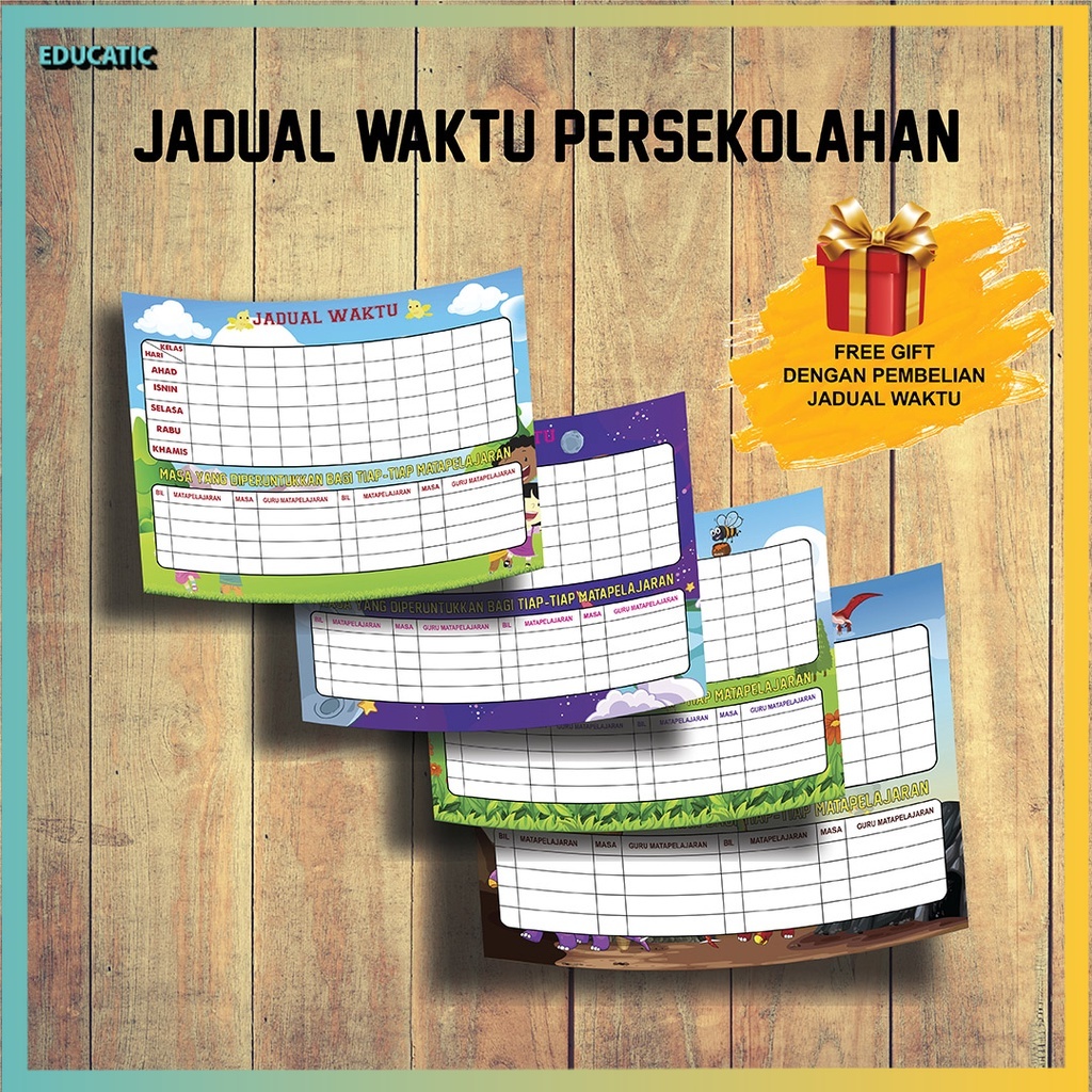 Jadual Kelas Waktu | Jadual Waktu Matapelajaran | Student Class ...