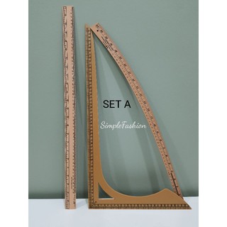 3 PCS Set Pembaris Jahit / Tailoring Ruler Set (Plastik) | Shopee Malaysia