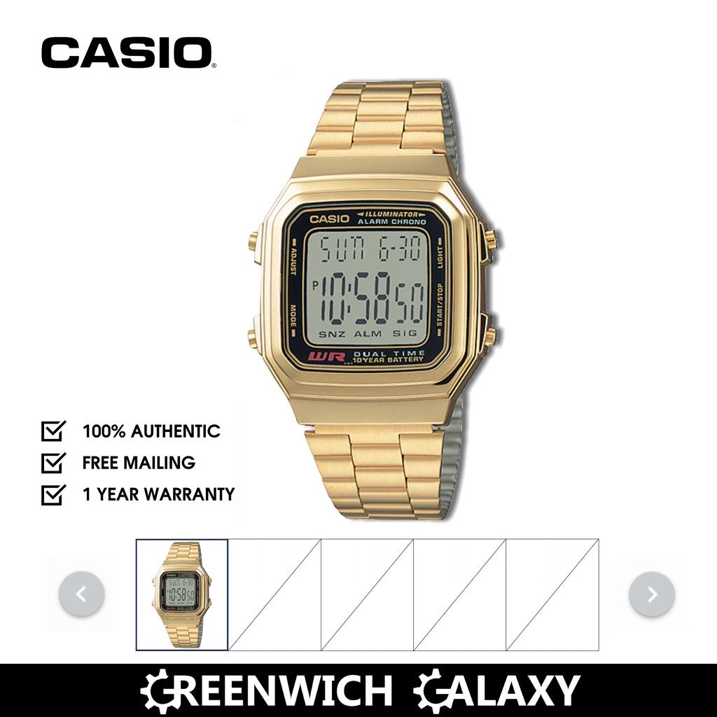 Casio Vintage Digital Watch (A178WGA-1A) | Shopee Malaysia