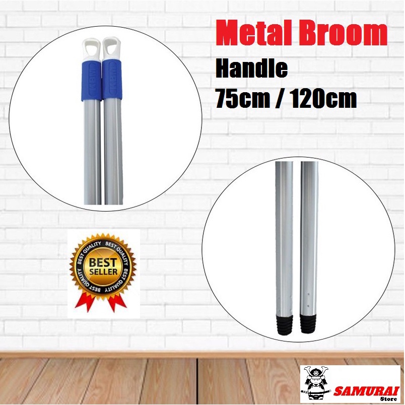 75cm/120cm Metal Broom Handle/ 2.5ft 4ft Wooden Broom Handle / Batang ...