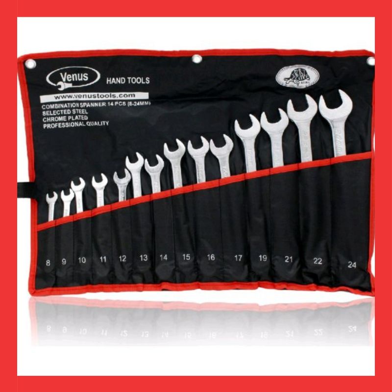 ORIGINAL Venus 14 PCS Tools Set 8-24mm Spanner Set High Quality Set ...