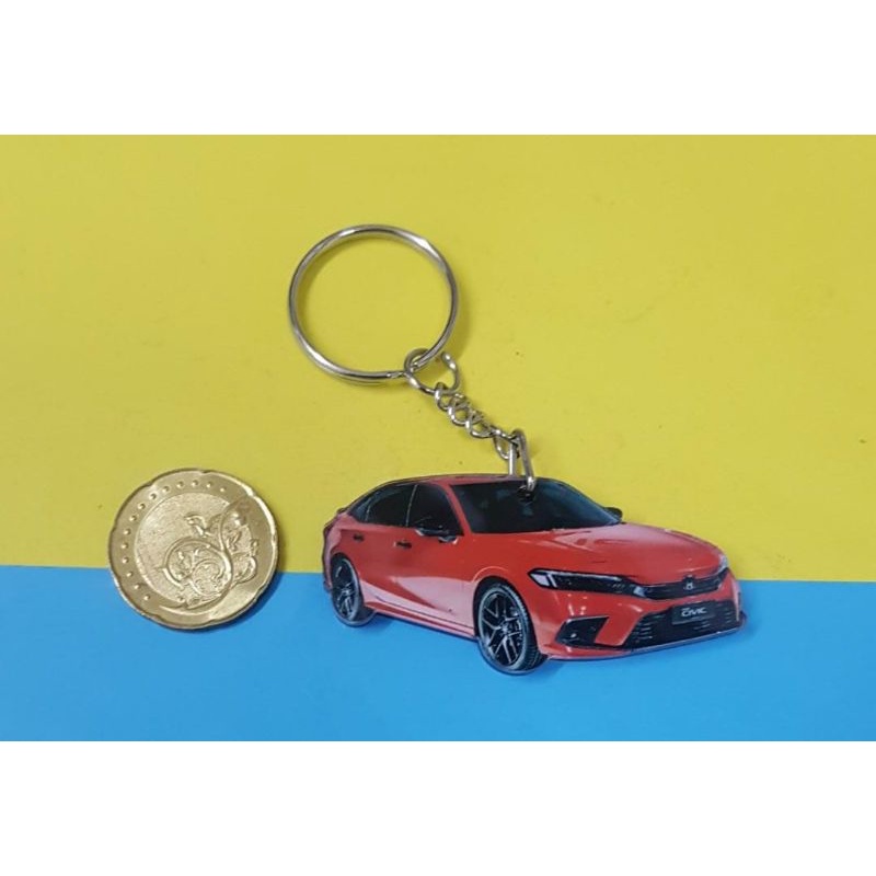 Honda civic fe 2021 2022 red keychain 2d | Shopee Malaysia