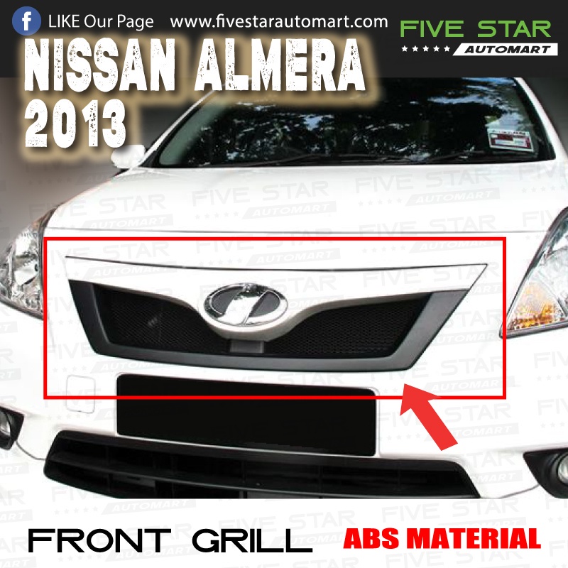 Nissan Almera 2013 Impul Front Grill + Logo | Shopee Malaysia
