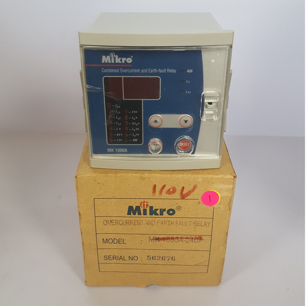 CLEARANCE MIKRO MK1000-240AD AC110V Combined Overcurrent & Earth Fault ...