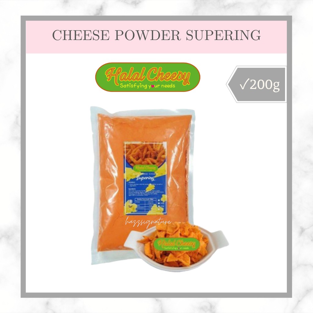 CHEESE POWDER SUPERING HALAL CHEESY | Shopee Malaysia
