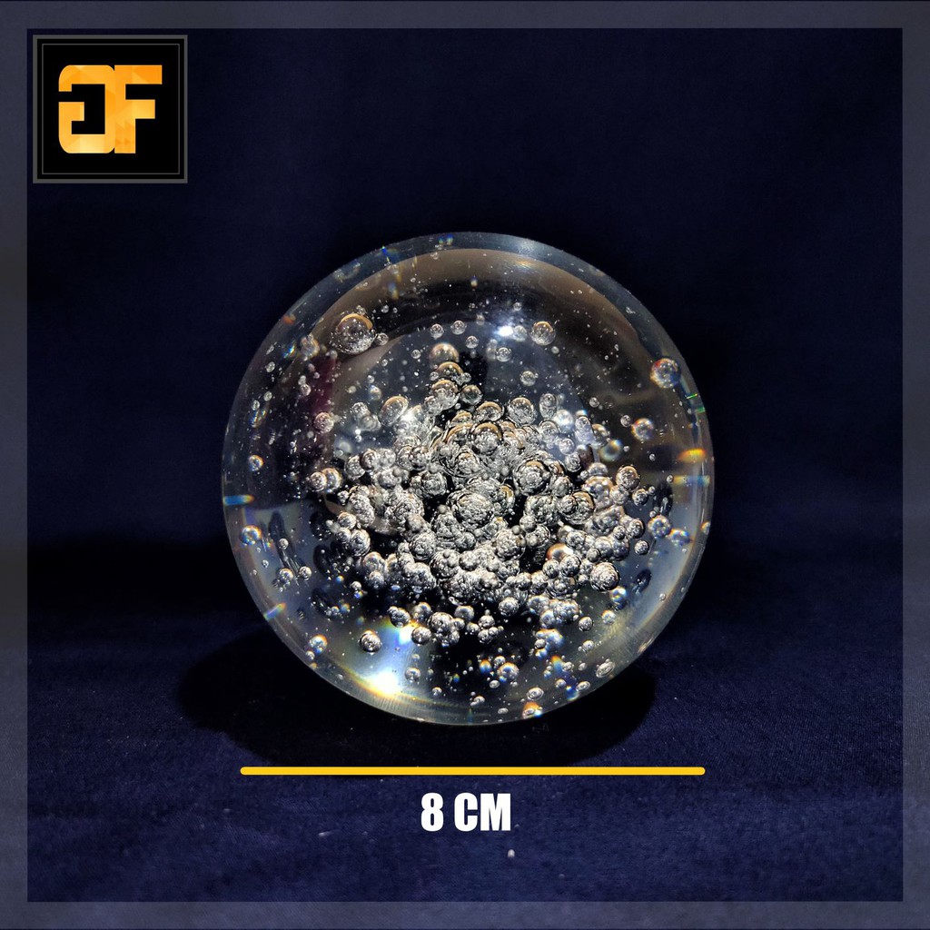 8CM DECORATIVE CRYSTAL BALL/BUBBLE DESIGN WATER FOUNTAIN CRYSTAL GLASS ...
