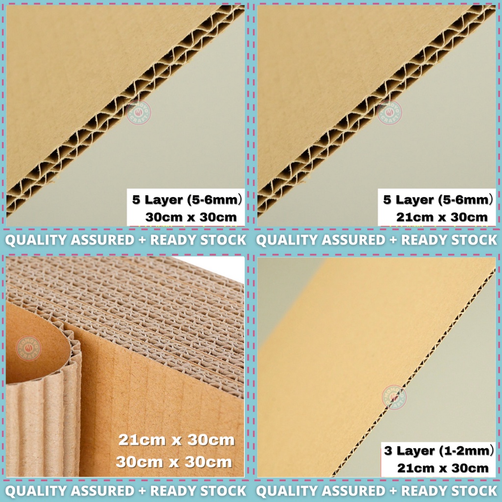 Momoyocraft Cardboard 9 Sizes Kotak Lapik Kadbod Kadboard Packaging Box ...