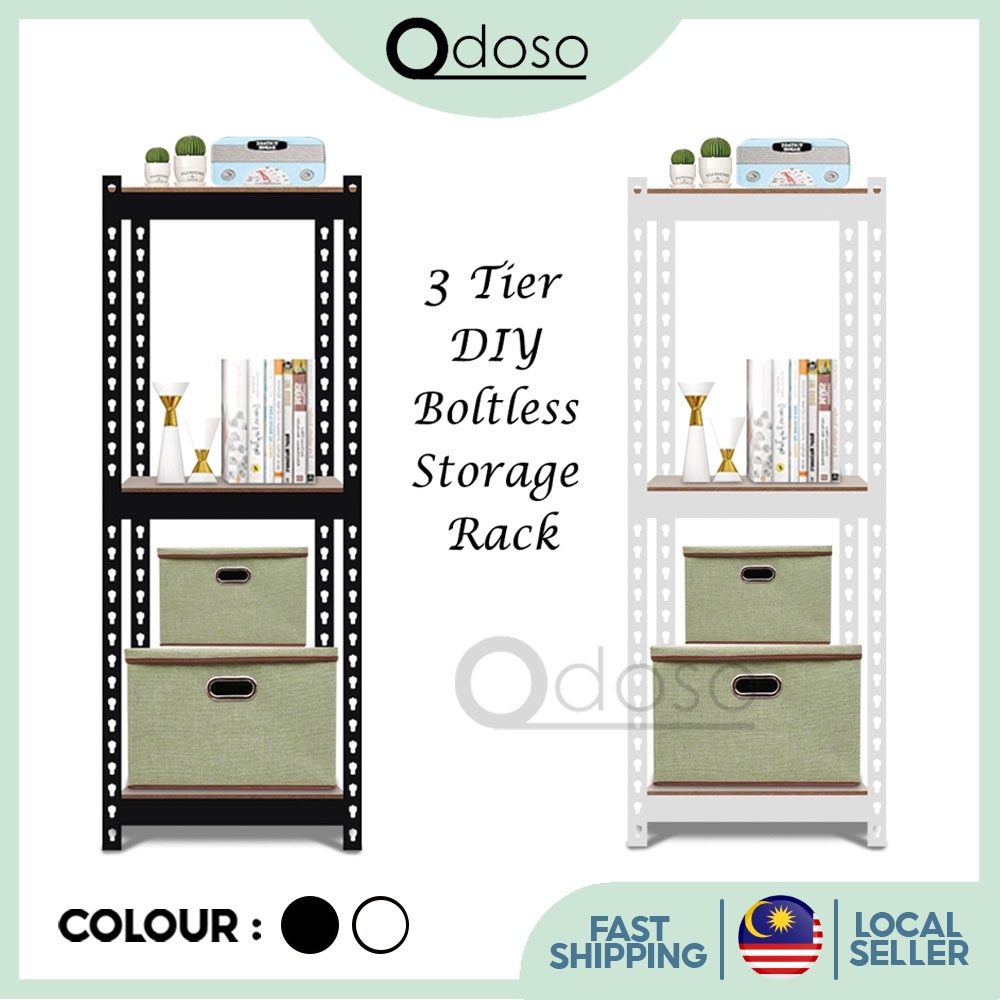 154B3 Boltless Deco Rack Shelving HDF Board Rak Serbaguna (Sustain ...