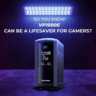 Cyberpower VP1000EILCD 550W UPS Power Backup Battery Line Interactive ...