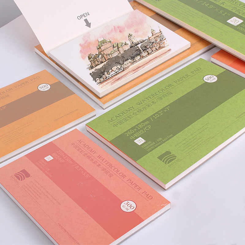 Ready Stock !! 100% Cotton BaoHong Watercolor Paper 20Sheets Watercolor ...