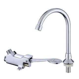 Brass Foot Operated Foot Pedal Taps Pedal Touchless Basin faucets ...