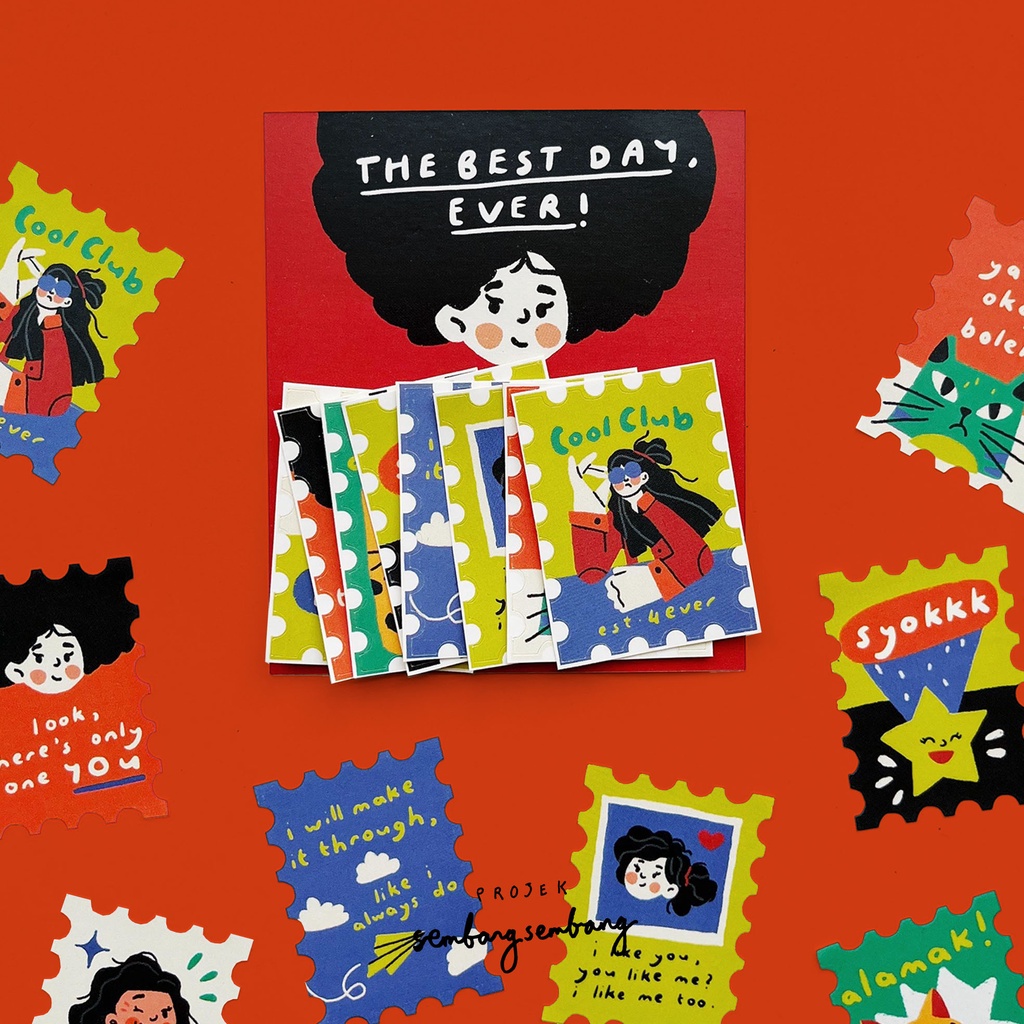 sticker pack - the best day ever by projek sembangsembang | Shopee Malaysia