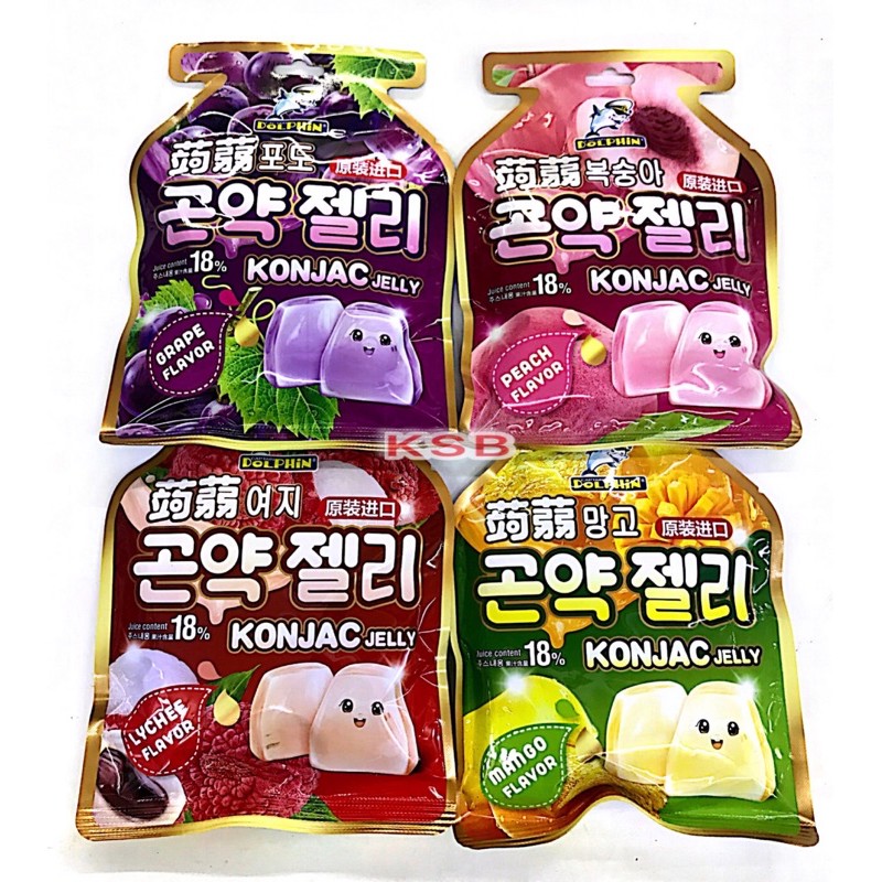【200g】 Konjac Jelly with Grape/Lychee,/Peach /Mango 10 Pcs Per Pack 葡萄 ...