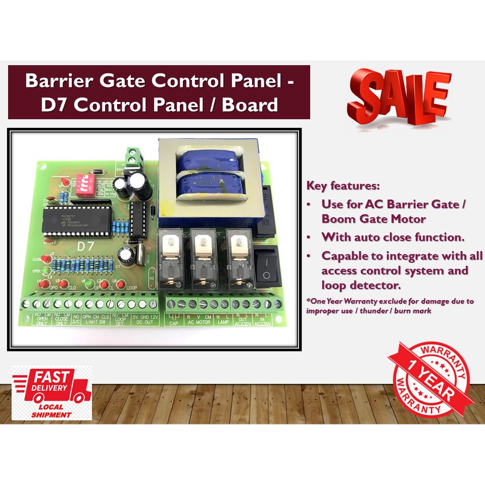 D7 Barrier Gate Control Panel - D7 Control Panel / Board | Shopee Malaysia