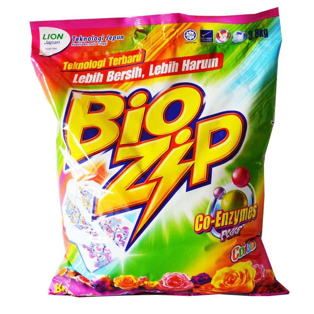 Bio Zip Detergent Powder - Colour (3.8kg) | Shopee Malaysia