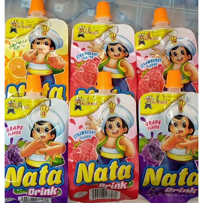 Alibaba Nata Drink Strawberry / Grape / Orange 80g (HALAL) | Shopee ...