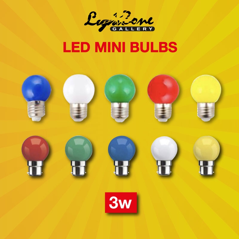 Led Mini Colour Bulbs 12 pcs per carton ( 3w ) | Shopee Malaysia