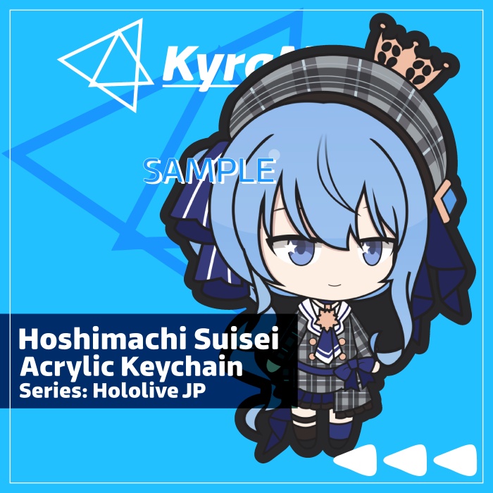 Hoshimachi Suisei Double Acrylic Keychain 6cm for Fan Collection ...