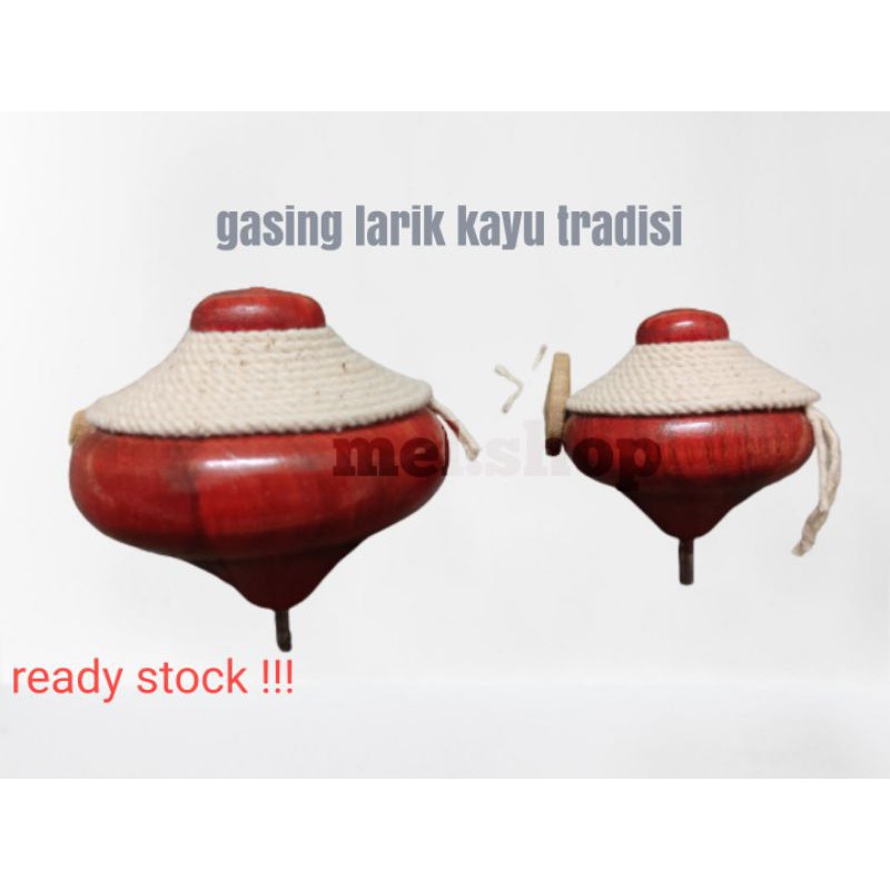 Gasing kayu tradisional (gasing larik kayu) | Shopee Malaysia