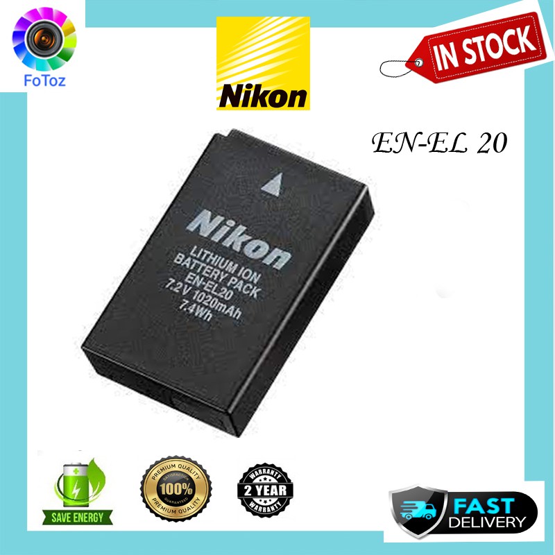 Nikon EN-EL20 /20a Rechargeable Lithium-Ion Battery Pack | Shopee Malaysia