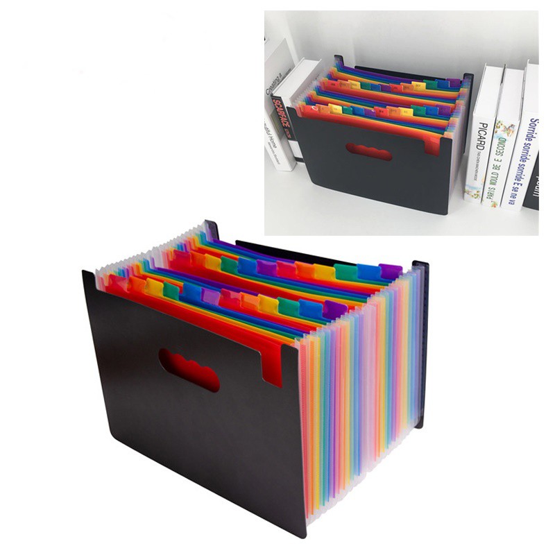 24 Pockets Expanding File Folder Document Organizer for A4 Paper with ... 24 Pockets Expanding File Folder Document Organizer for A4 Paper with ...