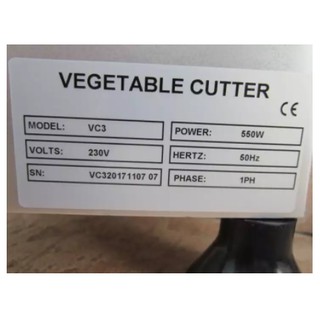 Orimas 550W (3/4HP) Commercial Vegetable Cutting Machine VC3 | Shopee ...