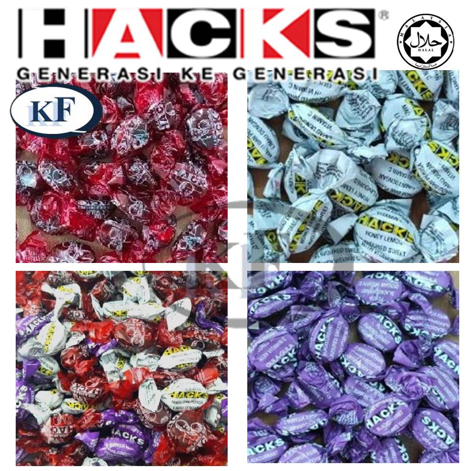 (Halal) Hacks Candy Small Pack Gula-Gula Biasa Timbang Packet Kecil 20s ...