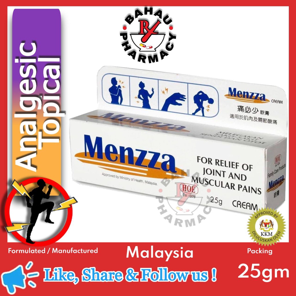 MENZZA CREAM #RELIEF JOINT-MUSCULAR PAIN# | Shopee Malaysia
