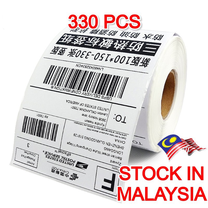 [promotion] A6 shopee waybill thermal paper shipping label assignment ...