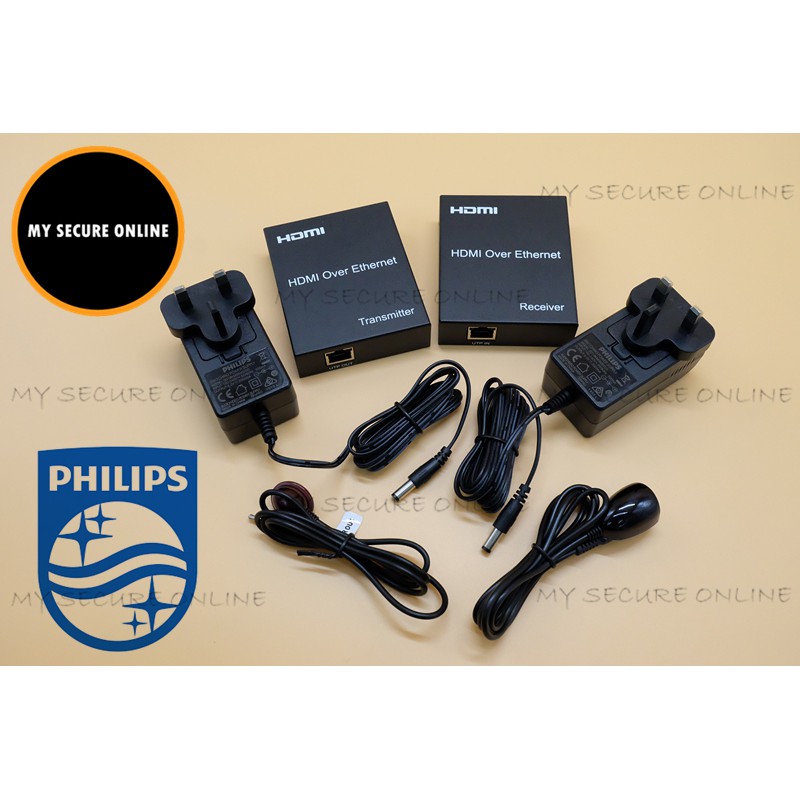 Philips OEM HDMI Over Ethernet Extender 120 meter Over Single Cat-5E ...