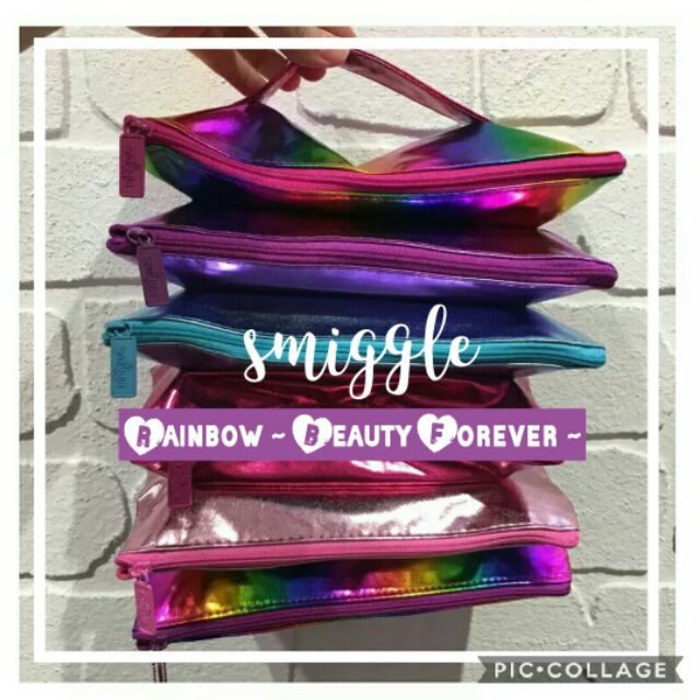 Smiggle Rainbow 6 in 1 Pencil Box/Wallet | Shopee Malaysia